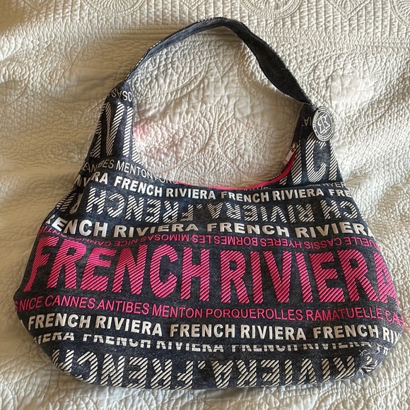 Robin Ruth | Bags | Robin Ruth French Riviera Cotton Canvas Shoulder ...